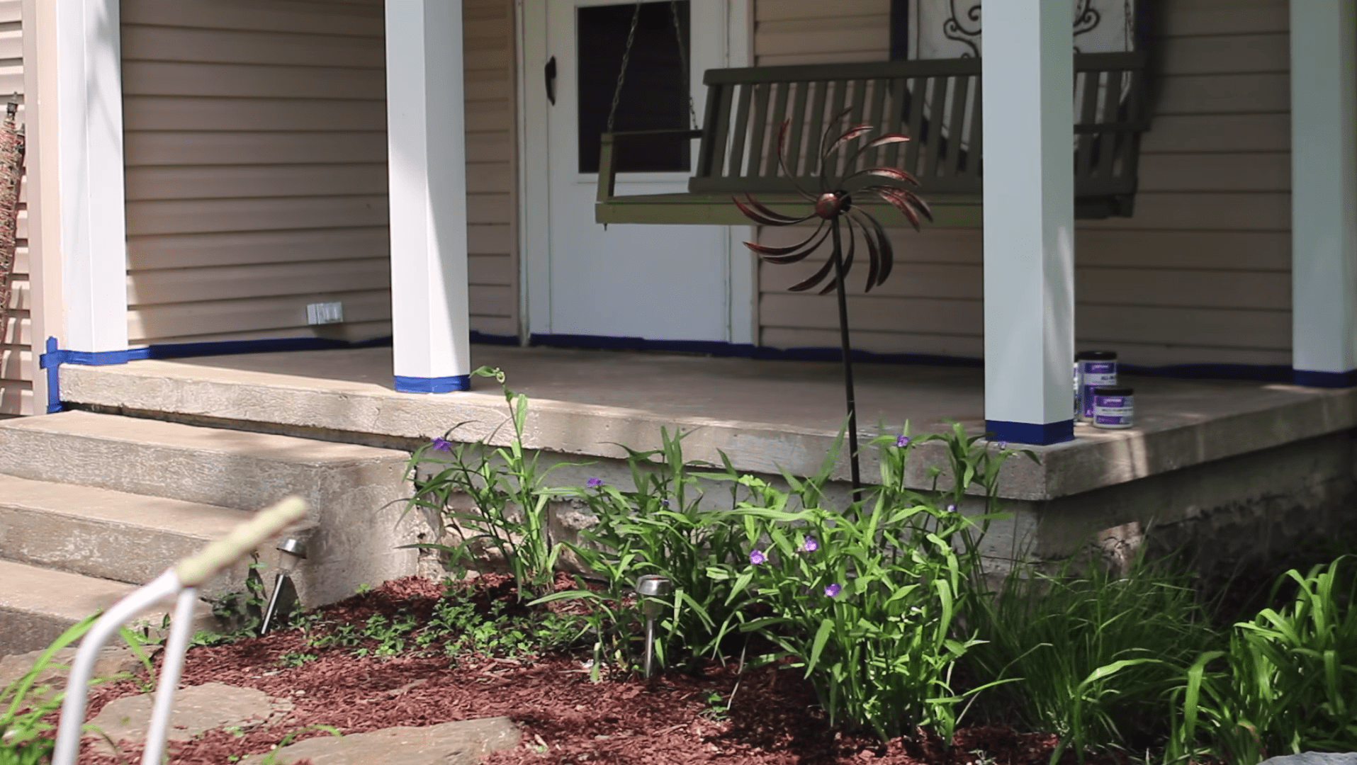 Concrete Steps Front Porch Makeover Fall Front Porch And Tile Front